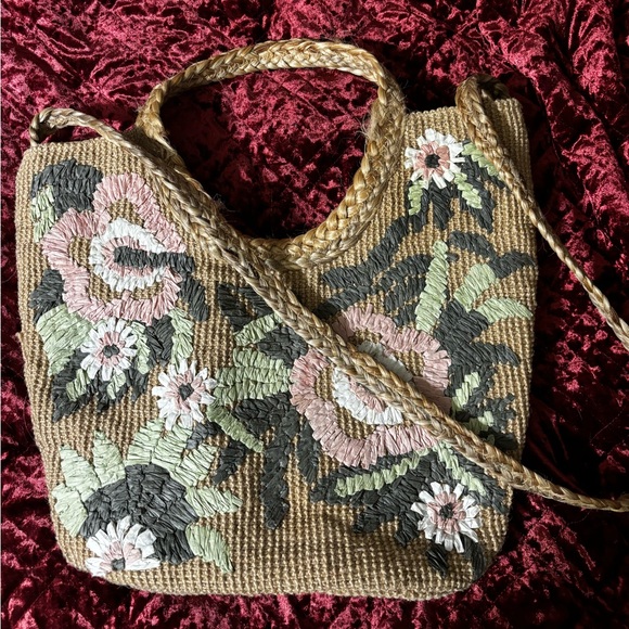 Cracker Barrel | Bags | Tropical Raffia Jute Bag | Poshmark